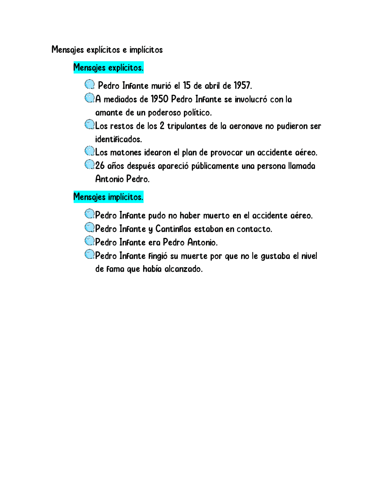 Mensajes explicitos e implicitos | Resúmenes de Lengua y Literatura ...