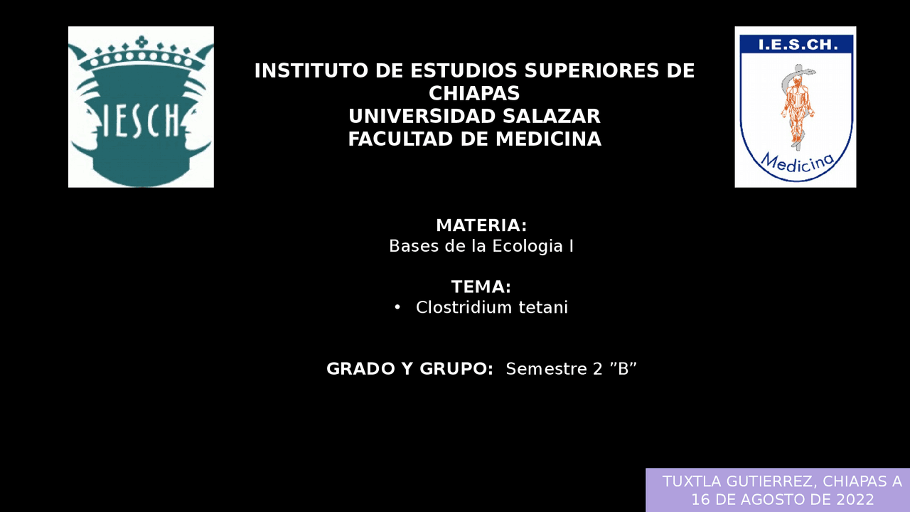 Bacterias Clostridium Tetani Diapositivas De Microbiología Docsity