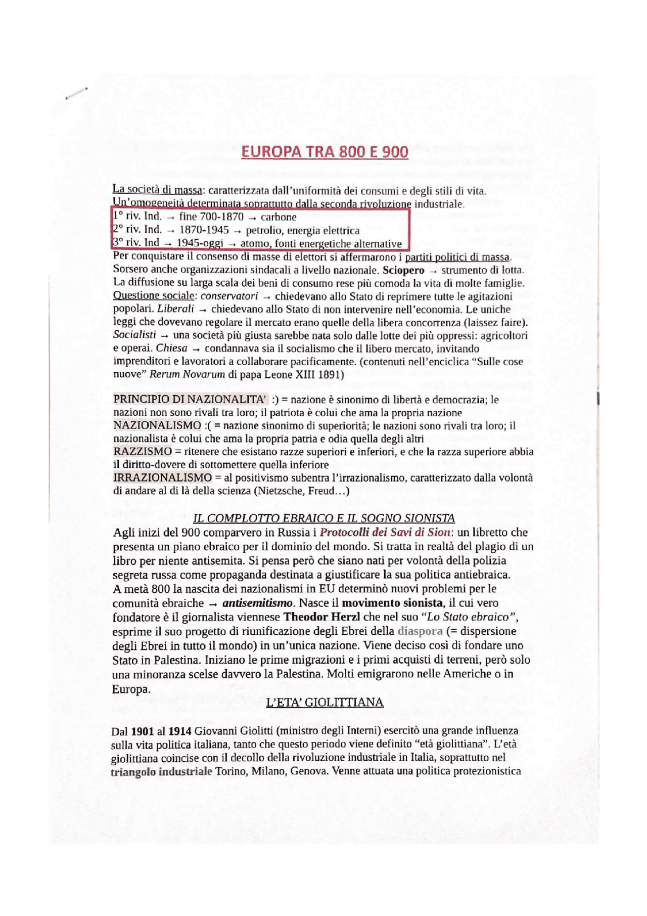 Maturità 2023 Riassunto Intero Programma Di Storia Appunti Di Storia
