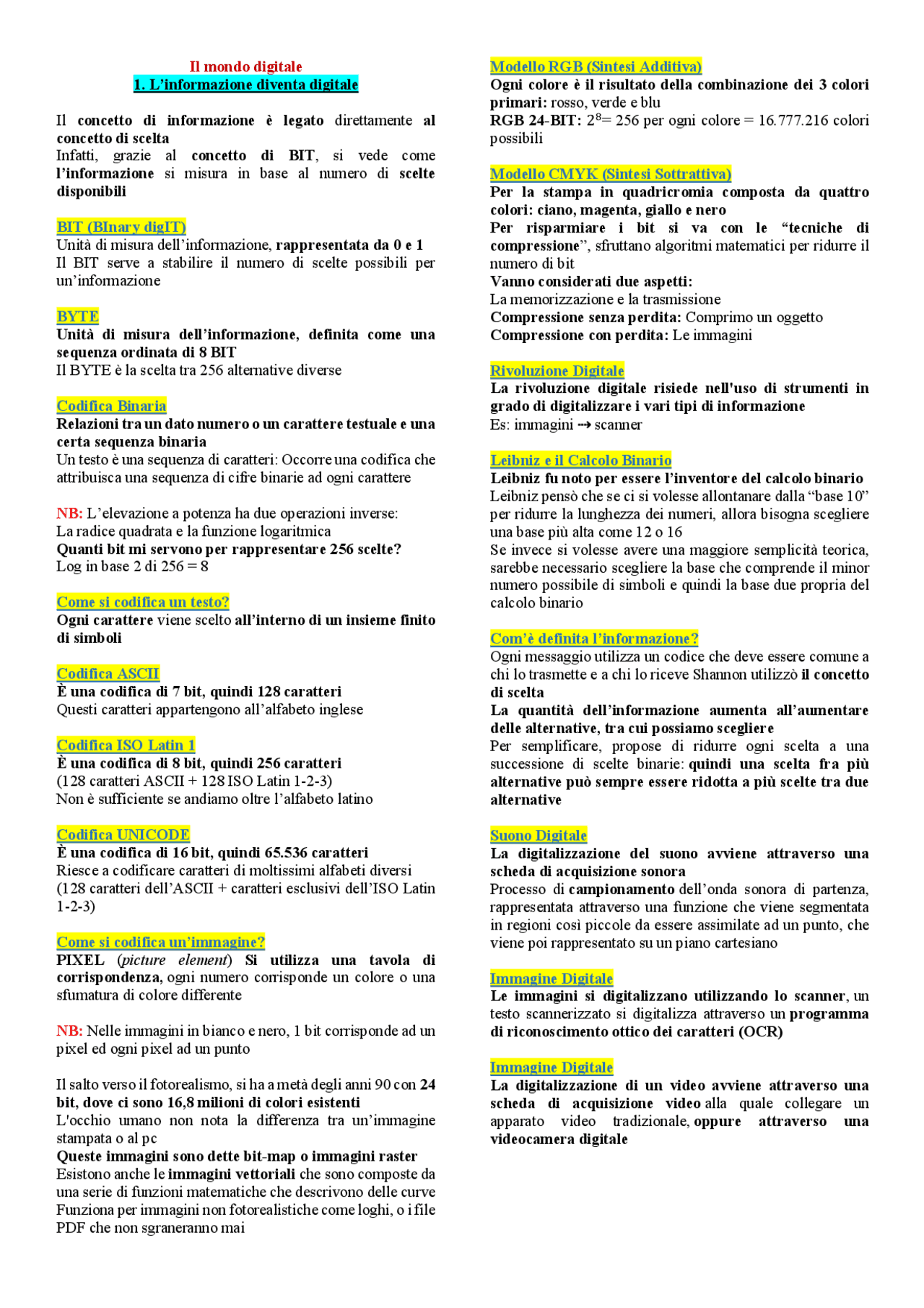 Mappe Corso Di Informatica Umanistica” L20 Schemi E Mappe