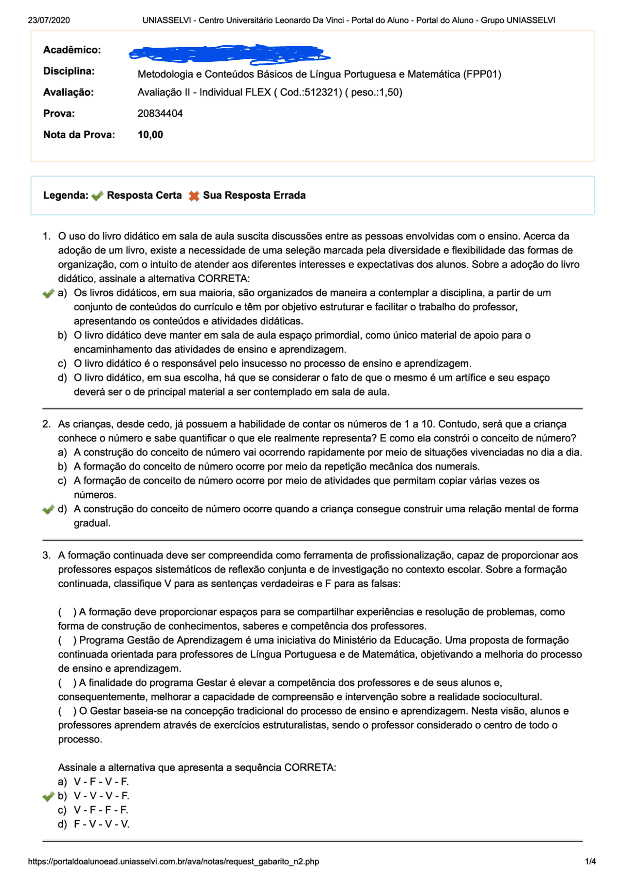 Avaliação 2 portugues e matematica | Provas Pedagogia | Docsity