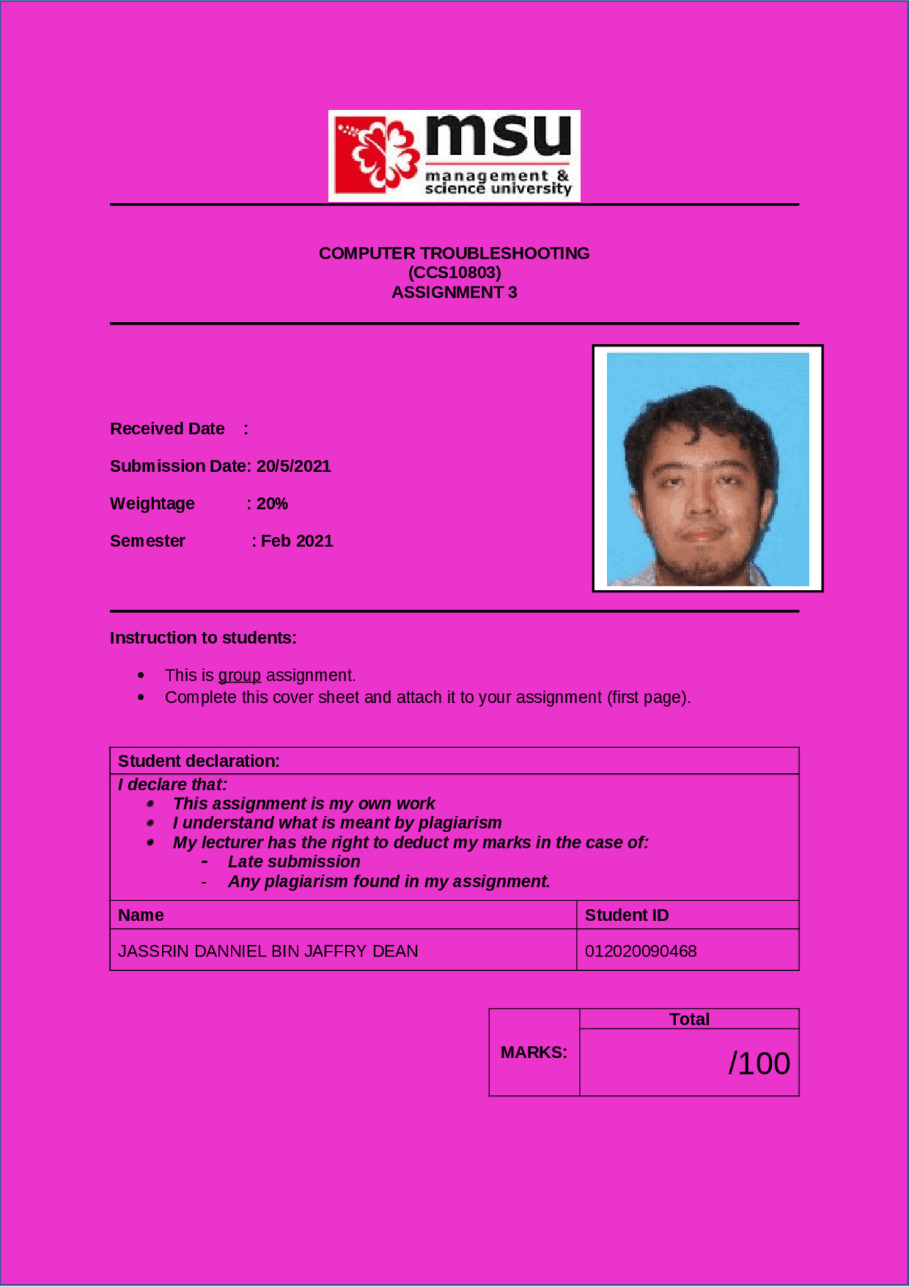 Computer Troubleshooting Assignments Computer Networks Docsity