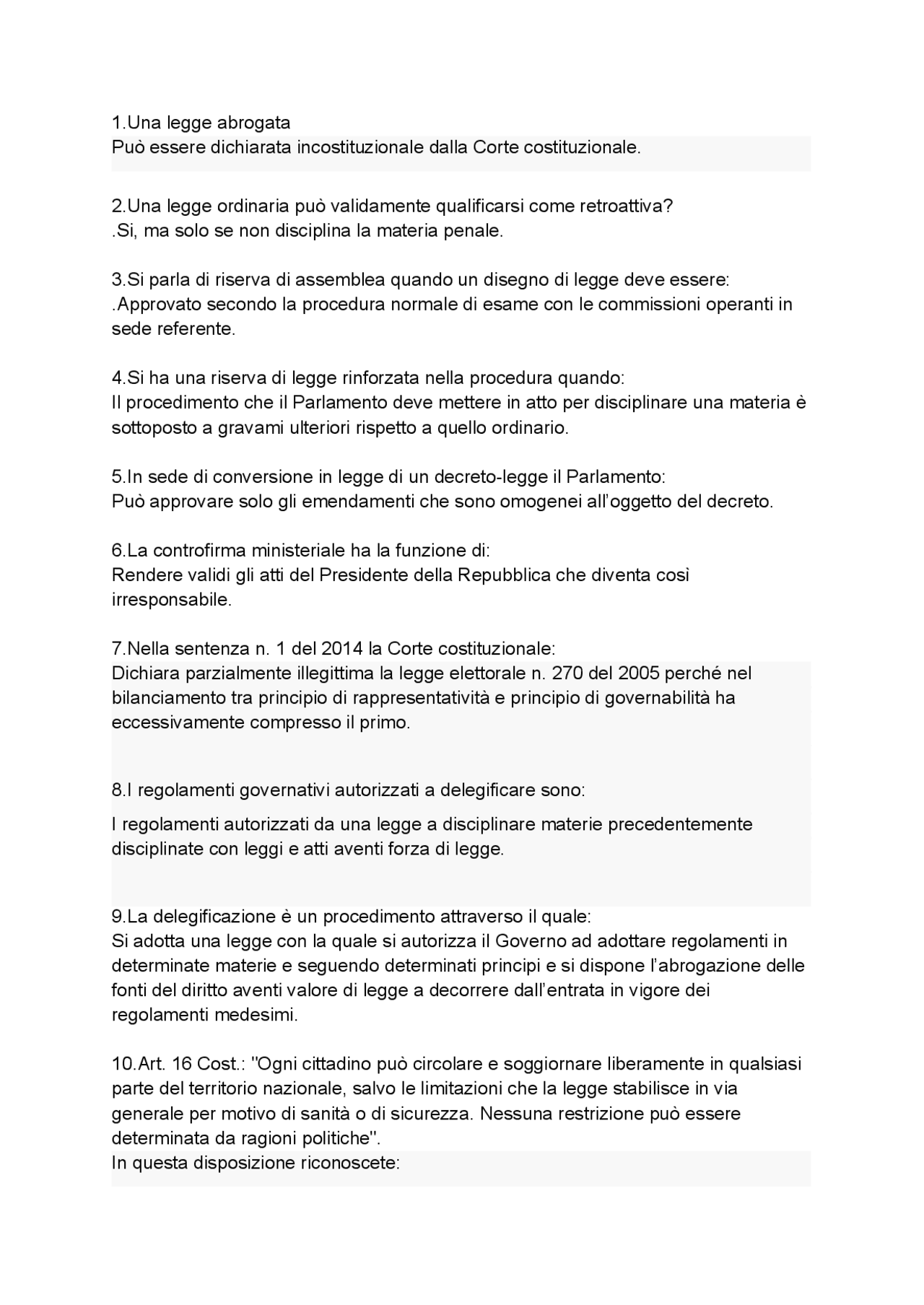 Domande Esame 2021 Pubblico Prove Desame Di Diritto Pubblico Docsity