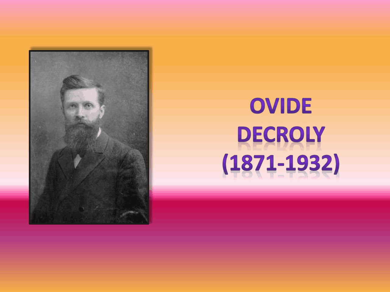 OVIDE DECROLY | Apuntes de Psiquiatría | Docsity