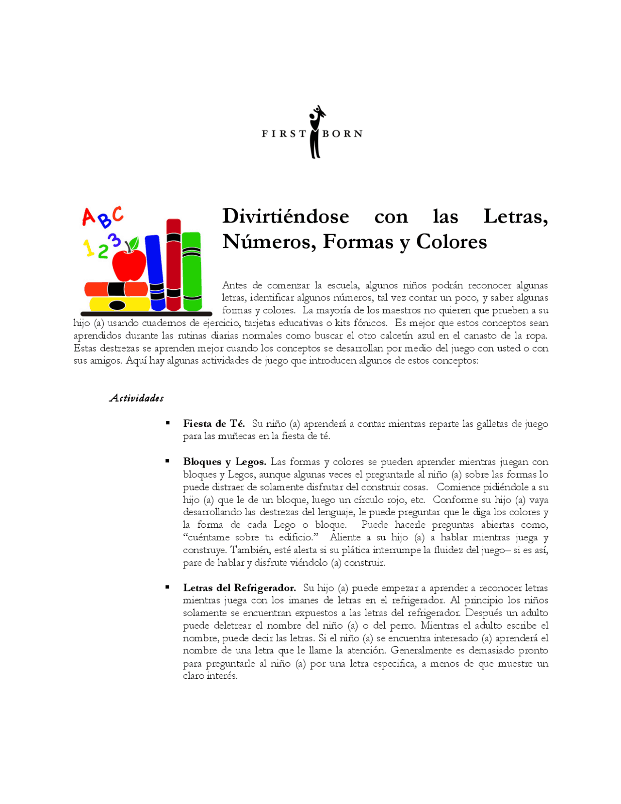 Aprendizaje Preescolar: Letras, Números, Formas y Colores ...