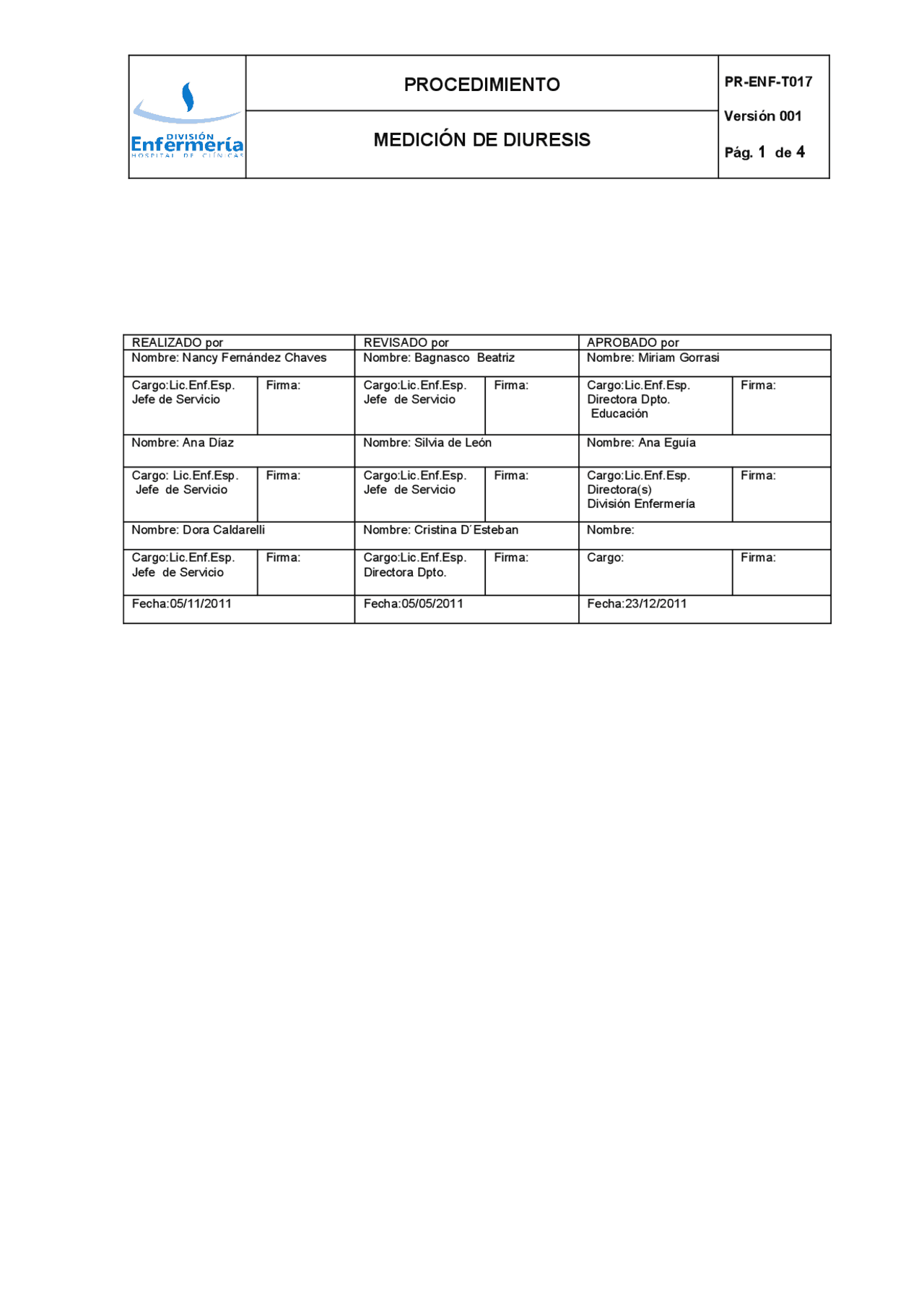 PROCEDIMIENTO MEDICIÓN DE DIURESIS | Esquemas y mapas conceptuales de ...