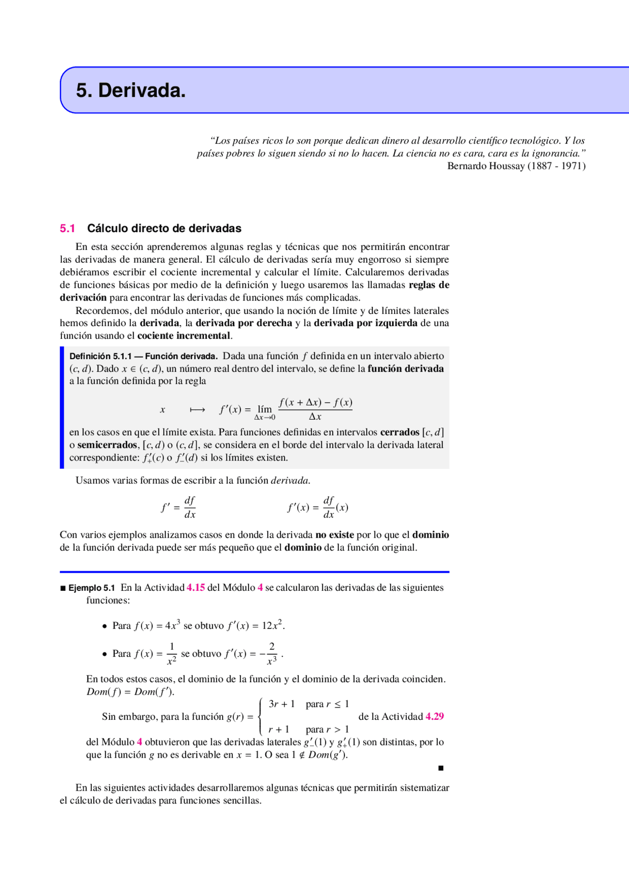 5 Derivada Monografías Ensayos De Cálculo Docsity