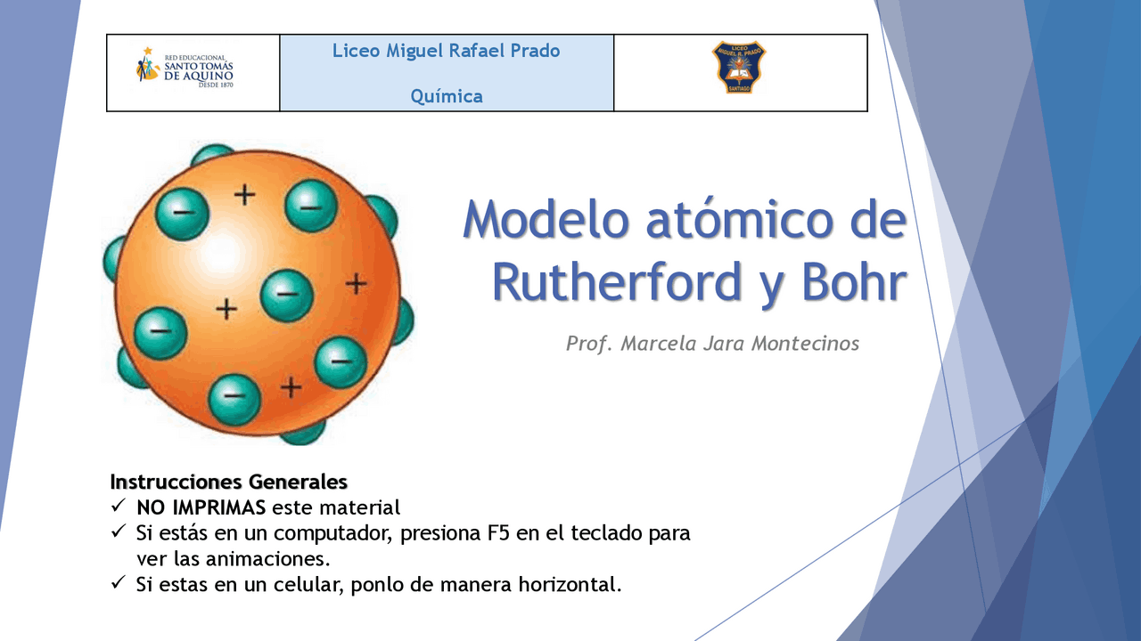 Diagrama Atómico De Rutherford