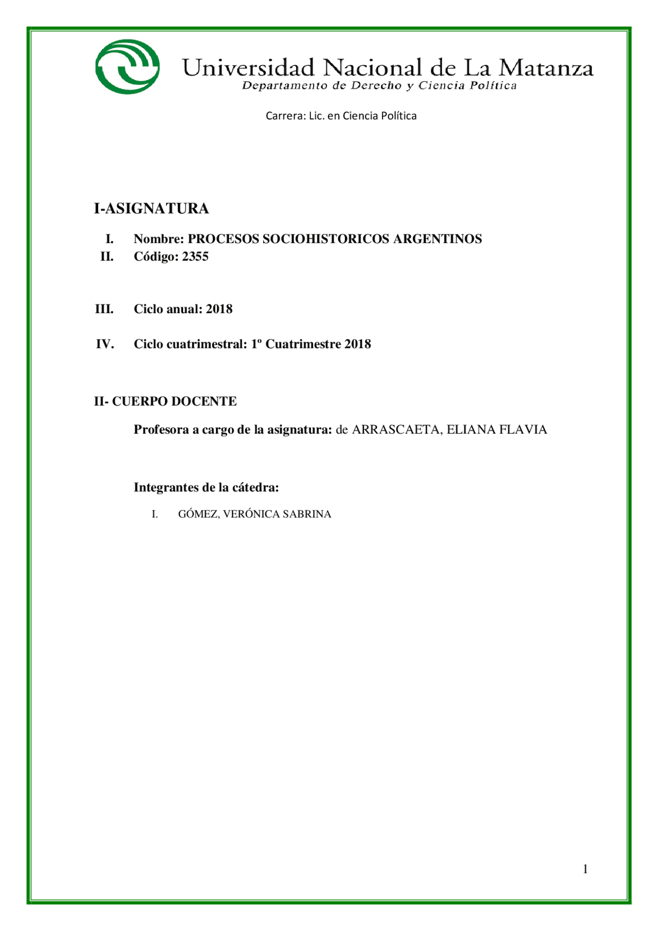 Procesos Sociohistóricos Argentinos Resúmenes De Historia Docsity