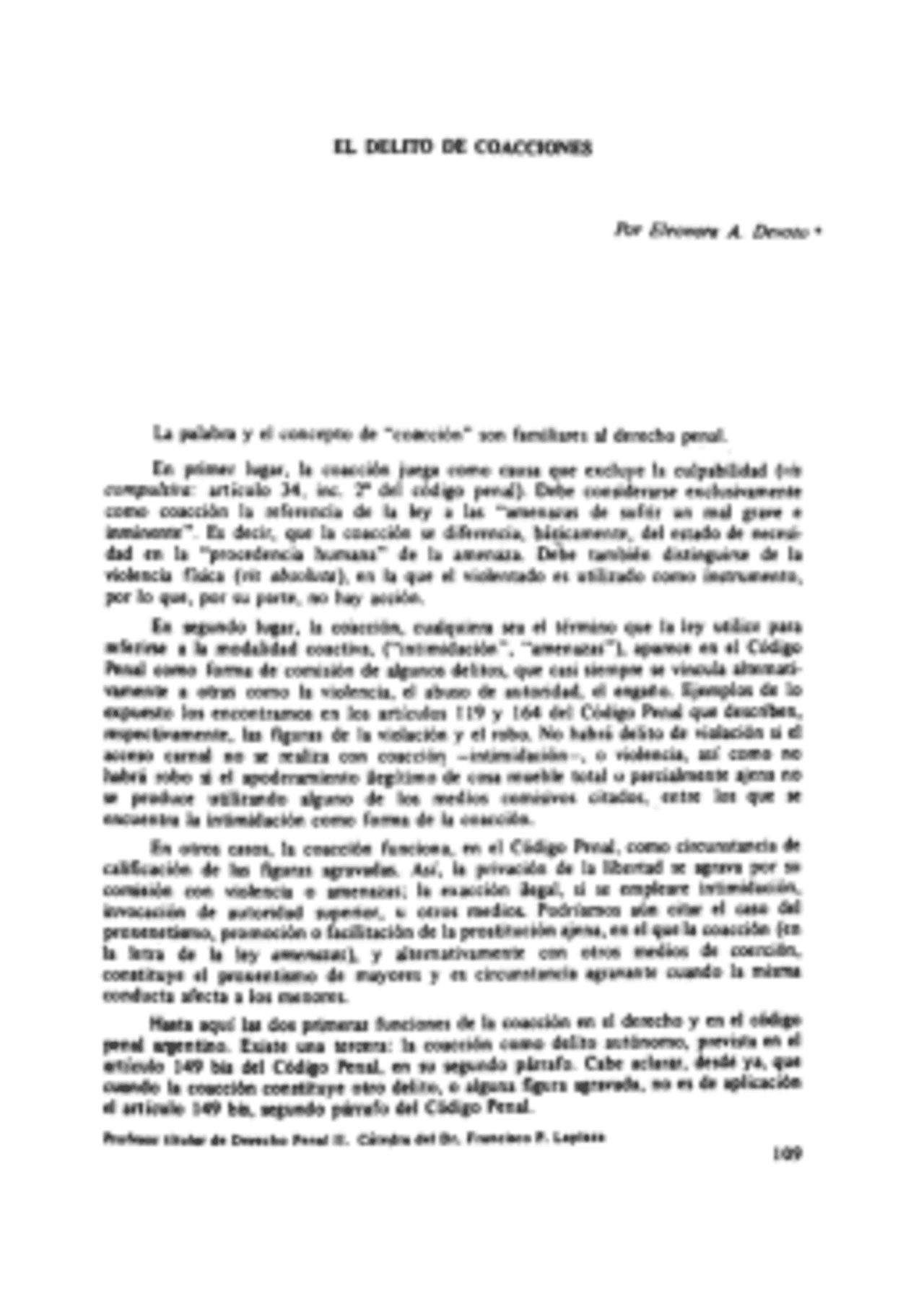 La Coacción en Derecho Penal: Concepto y Tipos | Lecture notes of Law ...