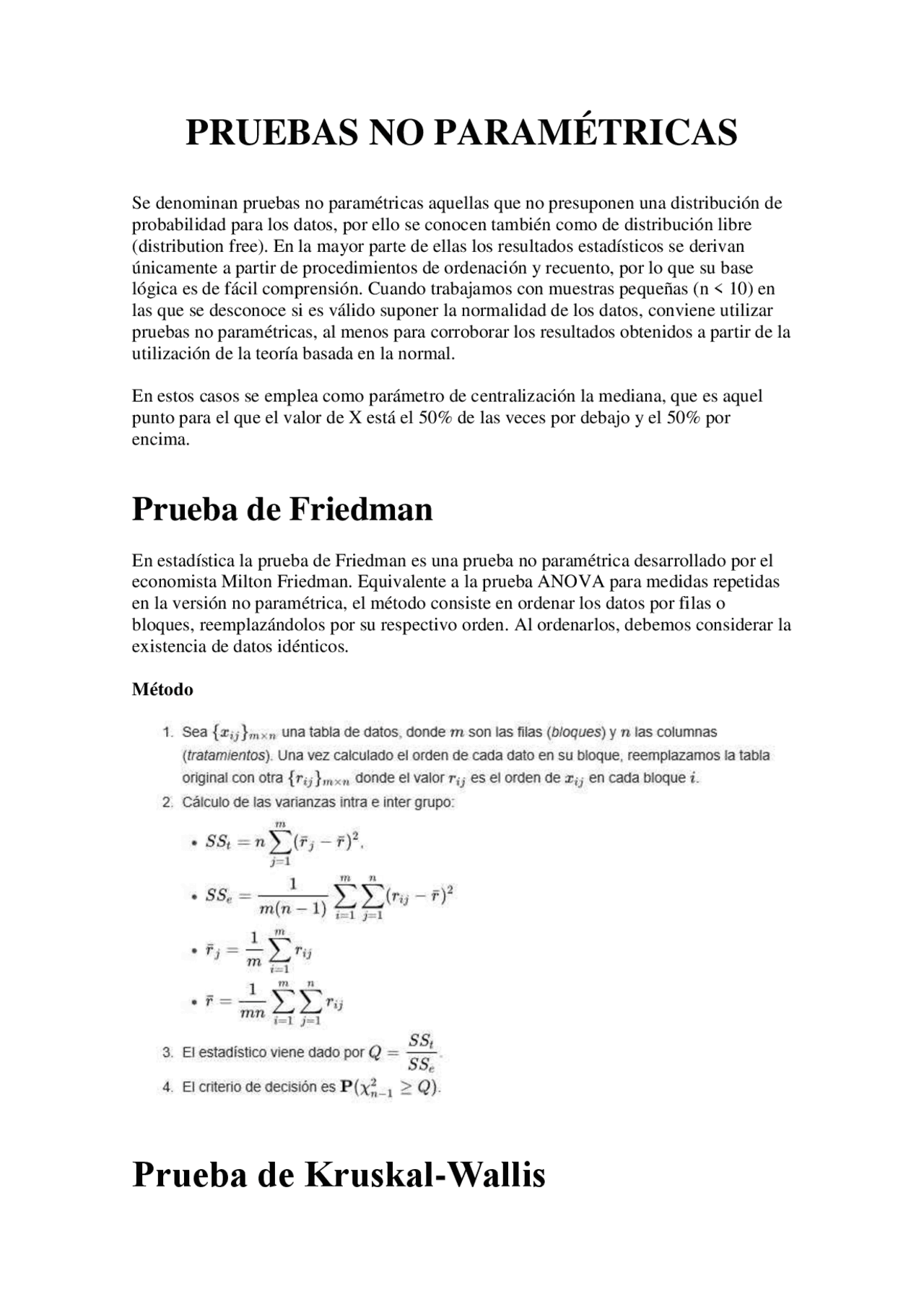 Pruebas No ParamÉtricas Prueba De Kruskal Wallis Esquemas Y Mapas