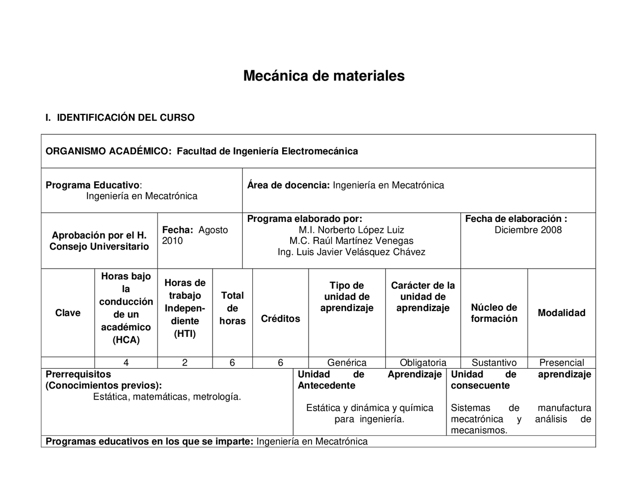Mecánica De Materiales Monografías Ensayos De Mecánica Docsity