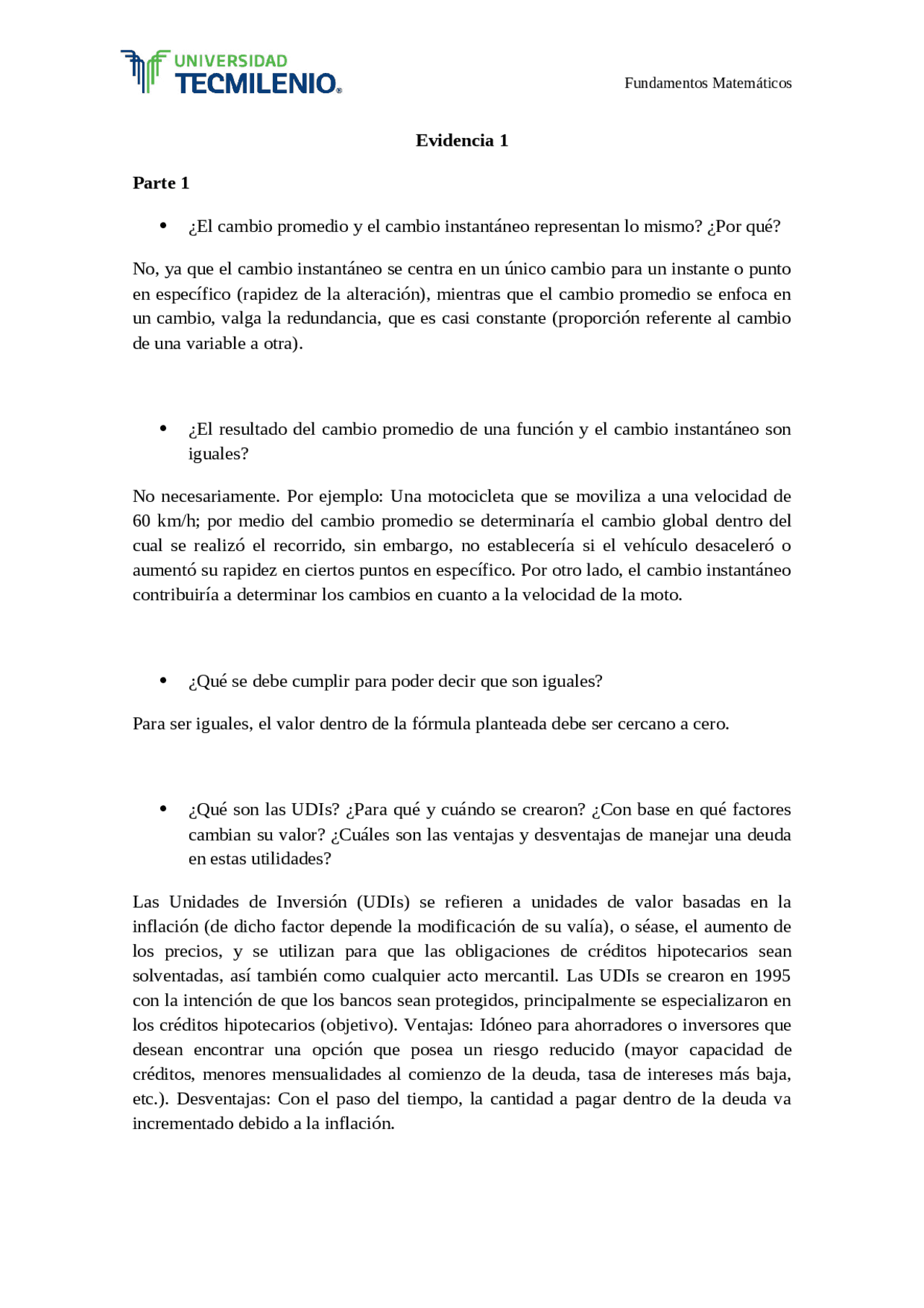 Evaluables Semana 2 Fundamentos Matemáticos Ejercicios De