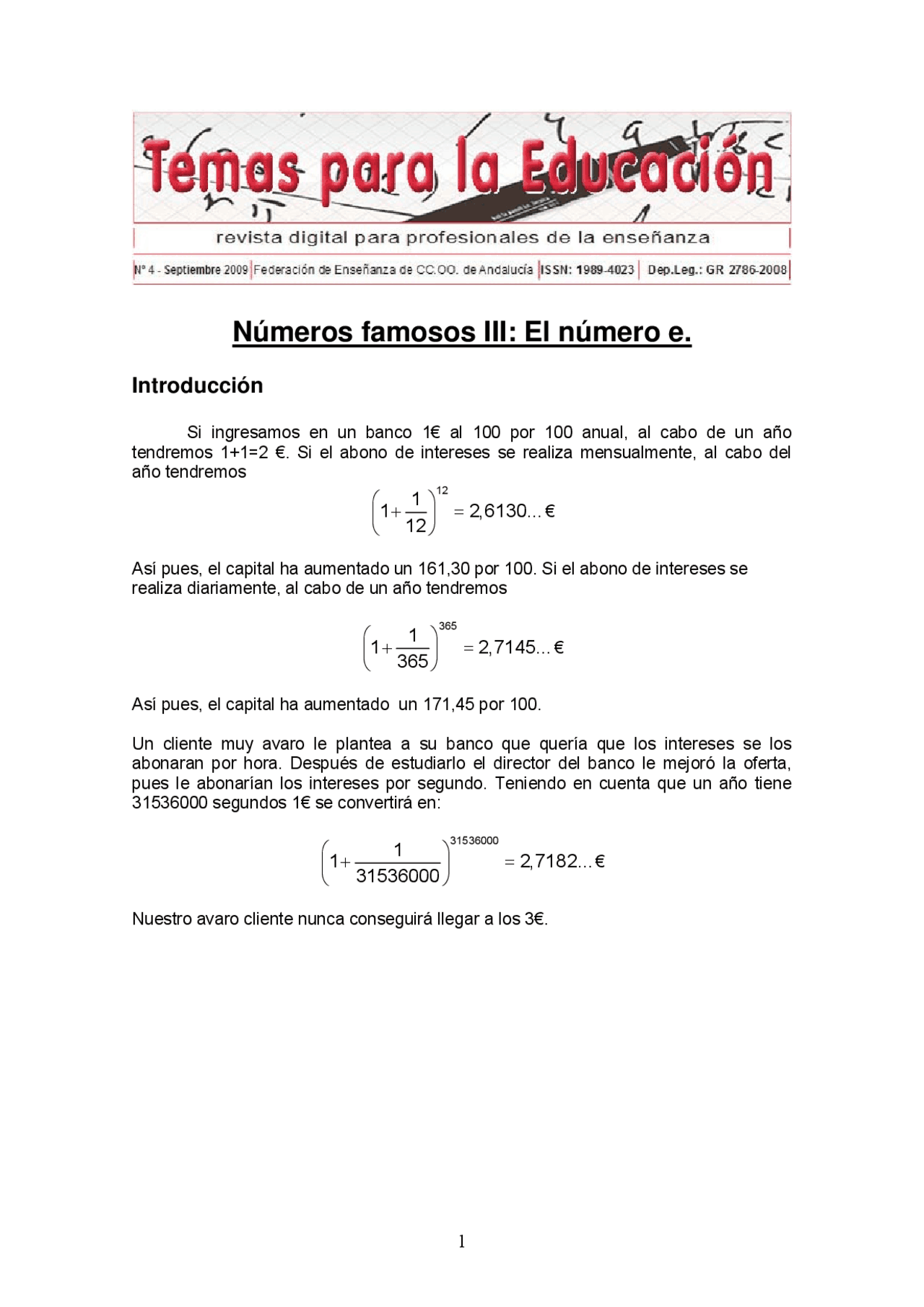 El Número E: Origen, Propiedades y Aplicaciones | Esquemas y mapas ...