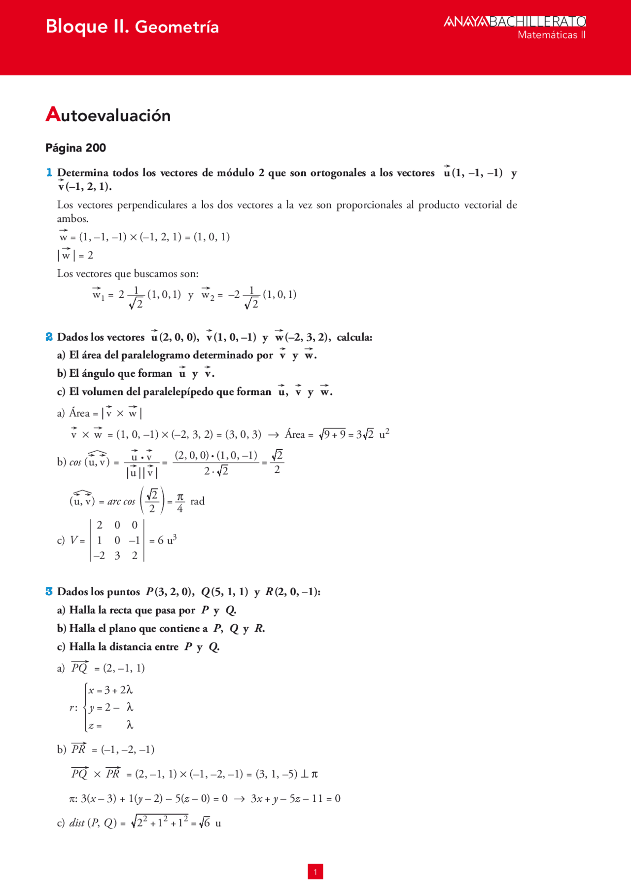 Bloque Ii Geometría Exámenes De Matemáticas Docsity