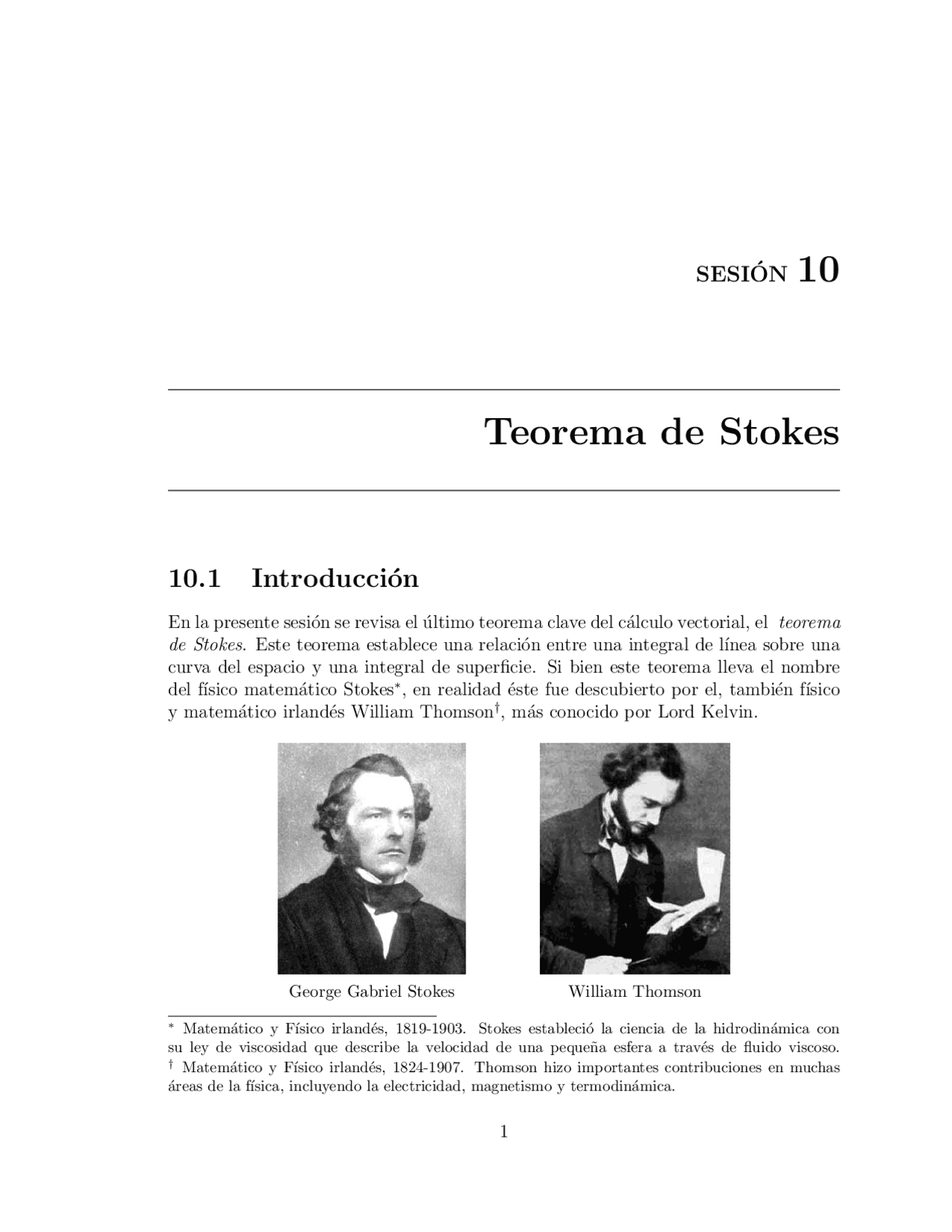 Teorema De Stokes Monografías Ensayos De Cálculo Docsity