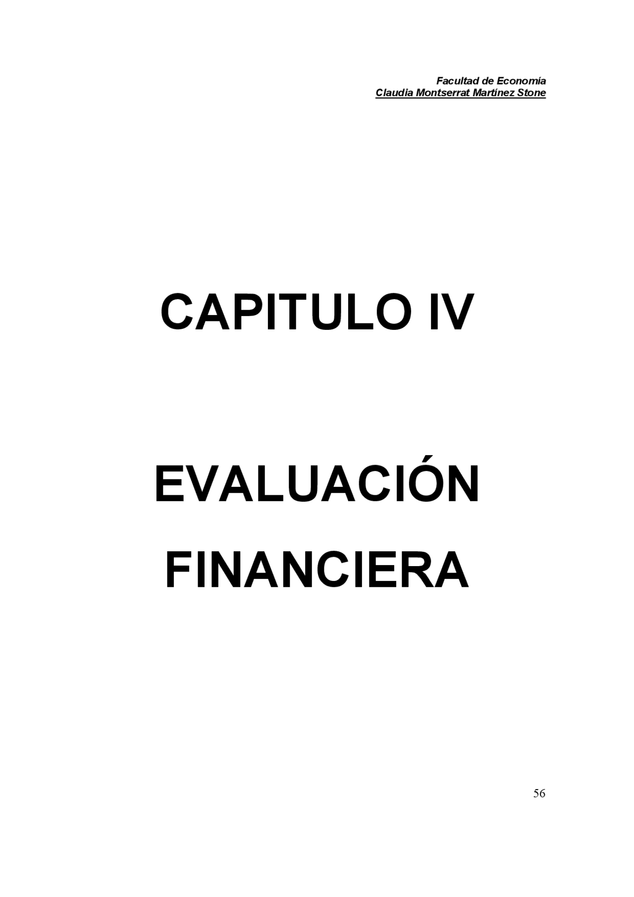 Capitulo Iv EvaluaciÓn Financiera Exámenes De Economía Docsity