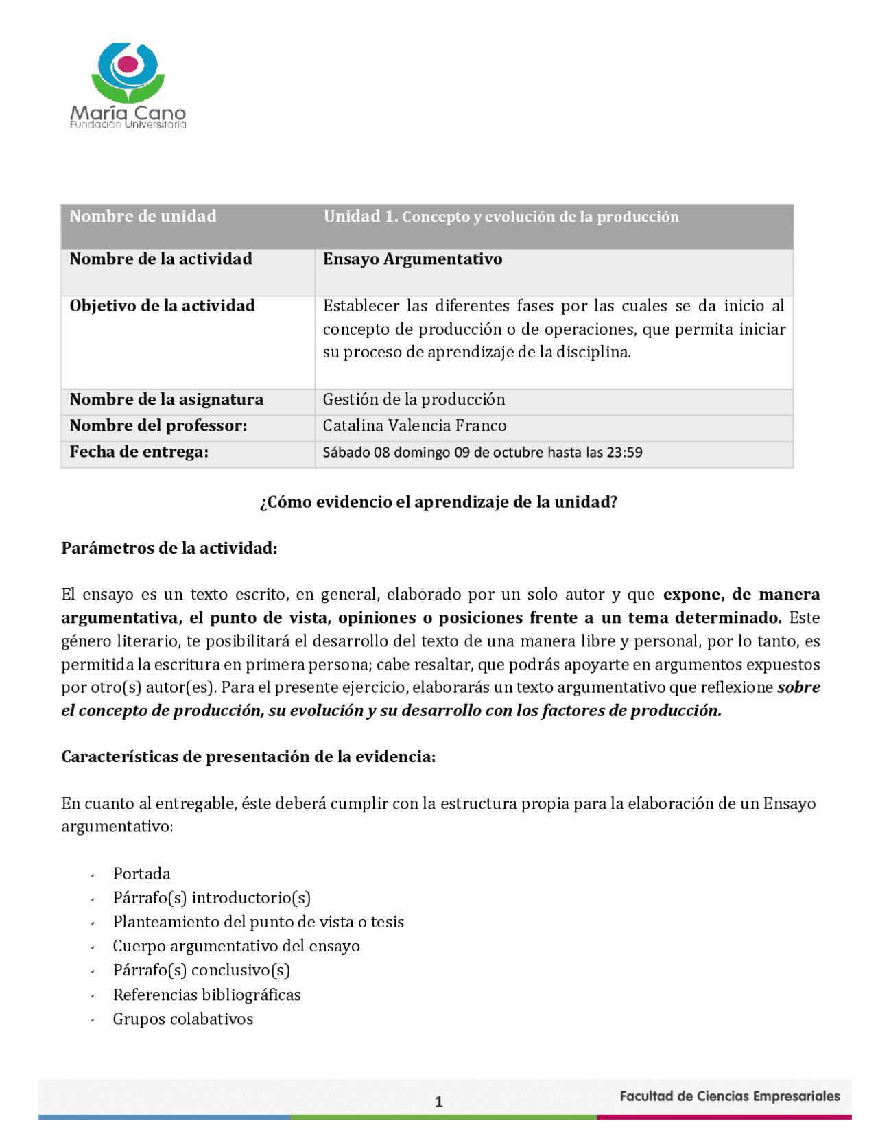 Actividad N 1de Gestion Resúmenes De Gestión Industrial Docsity