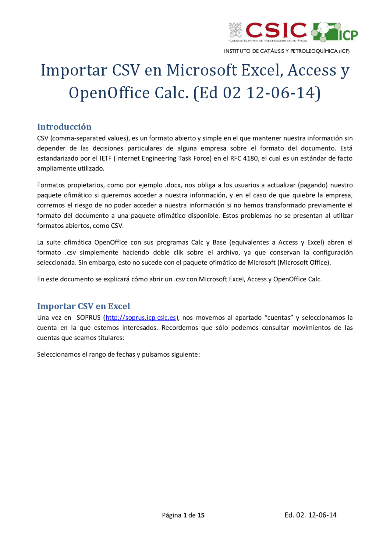 Importar Csv En Microsoft Excel Access Y Openoffice Calc