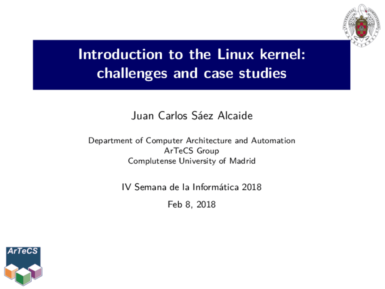 Introduction to the Linux kernel: challenges and case studies ...