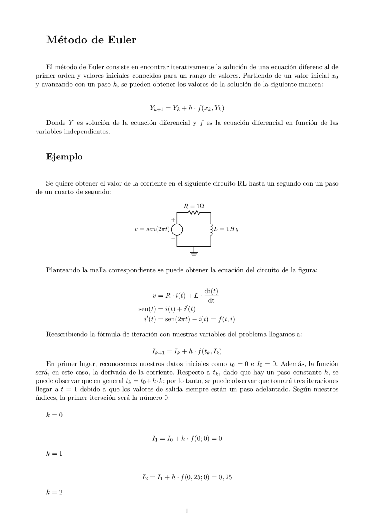 Método de Euler | Monografías, Ensayos de Ecuaciones Diferenciales ...