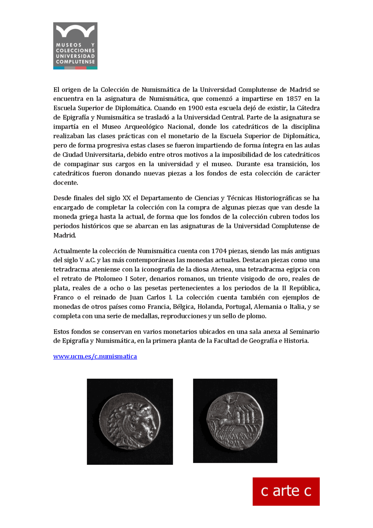 Colección Numismática | Apuntes de Numismática | Docsity