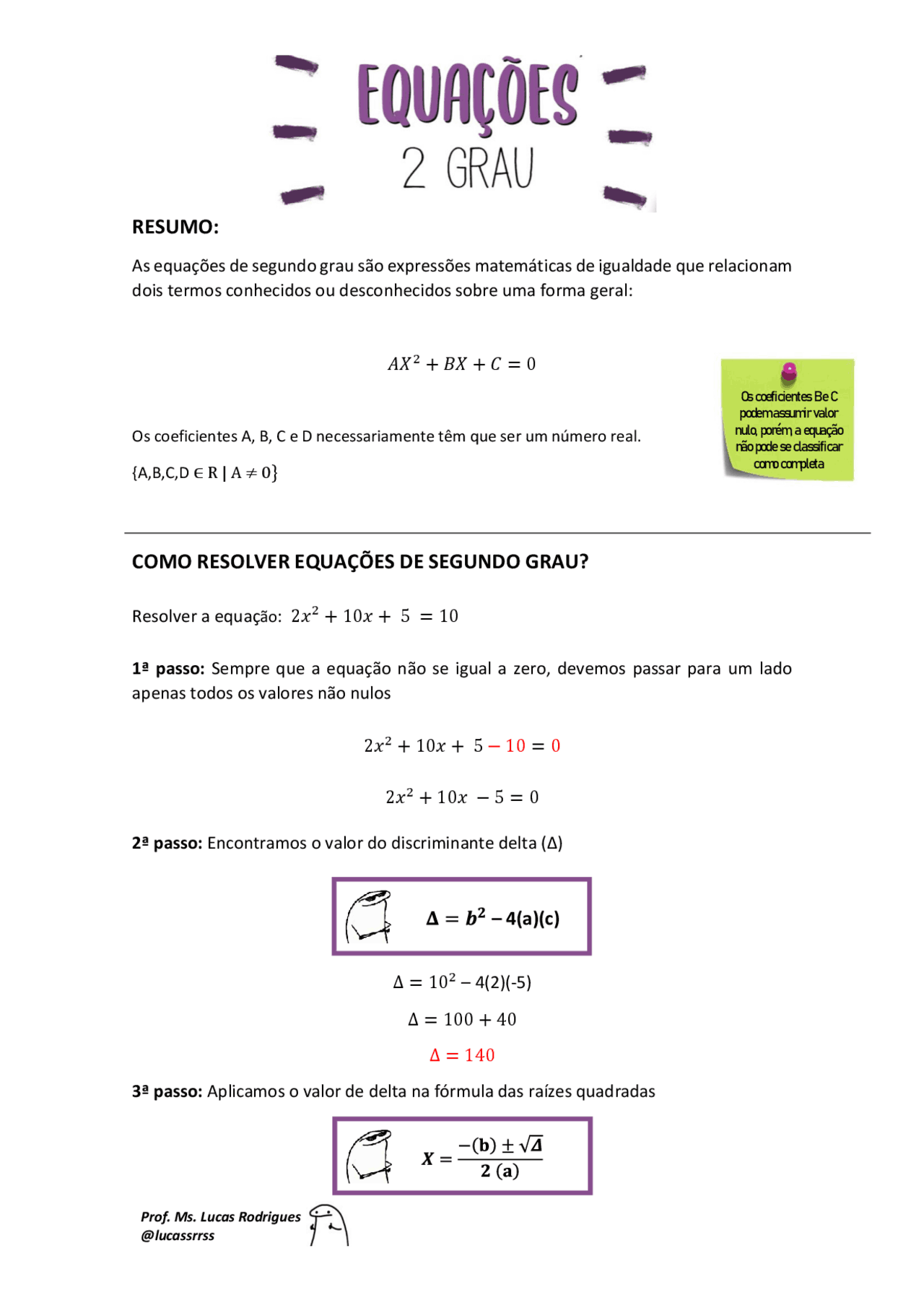 Funções matematicas apunte | Resumos Matemática | Docsity