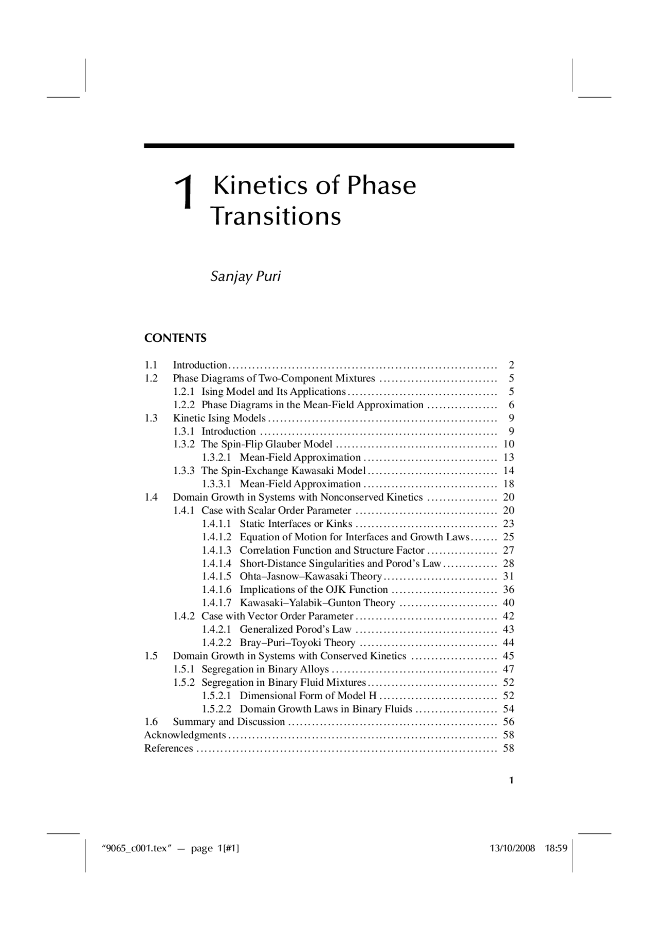 1 Kinetics Of Phase Transitions Monografías Ensayos De Álgebra Docsity