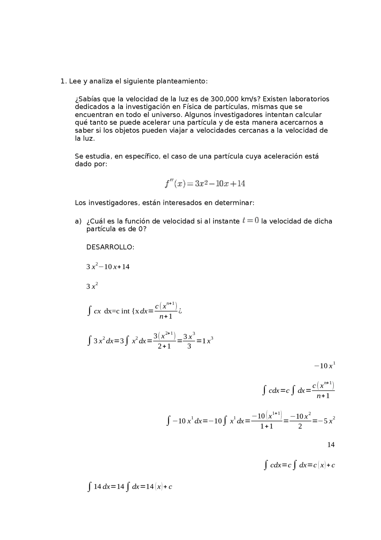 El Proyecto Integrador Del Movimiento Apuntes De Matemáticas Docsity