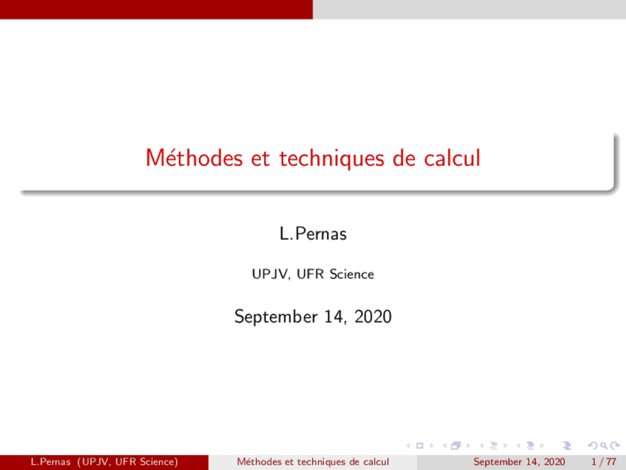 Methodes Et Technique De Calcul Notes Mathématiques Docsity