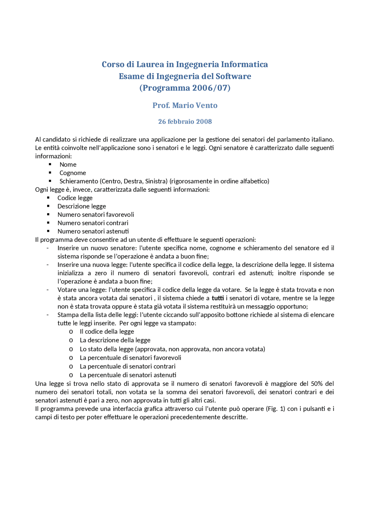 Esercizi Esame Java Contest Prove Desame Di Programmazione Java