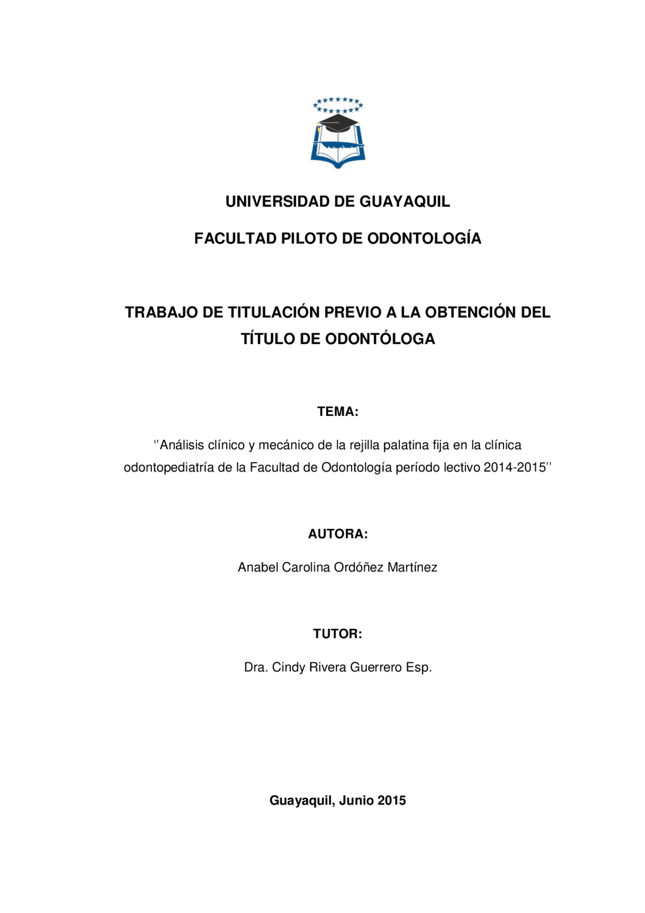 OrdoÑezanabelpdf Resúmenes De Odontología Docsity