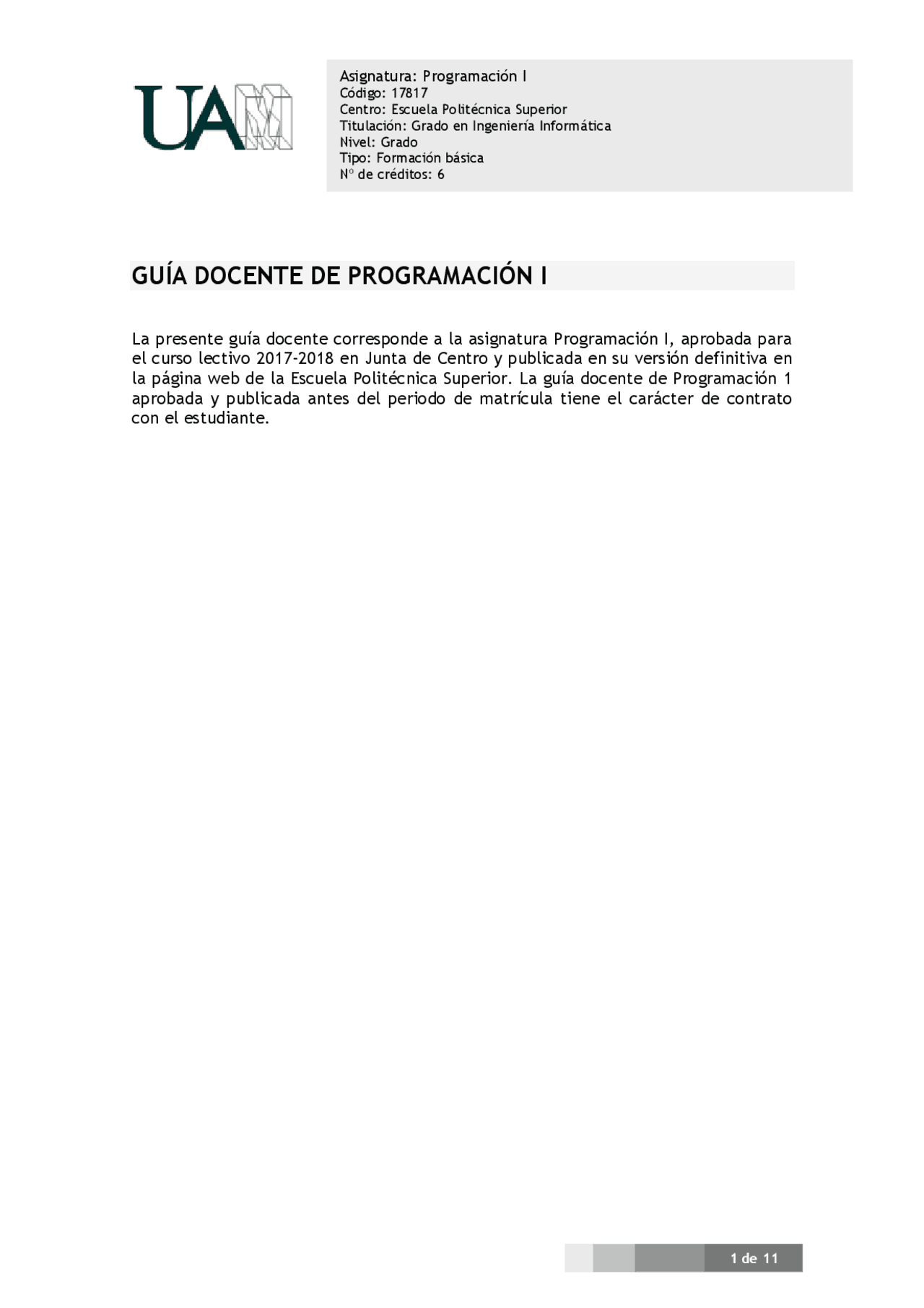 GuÍa Docente De ProgramaciÓn I Apuntes De Informática Docsity
