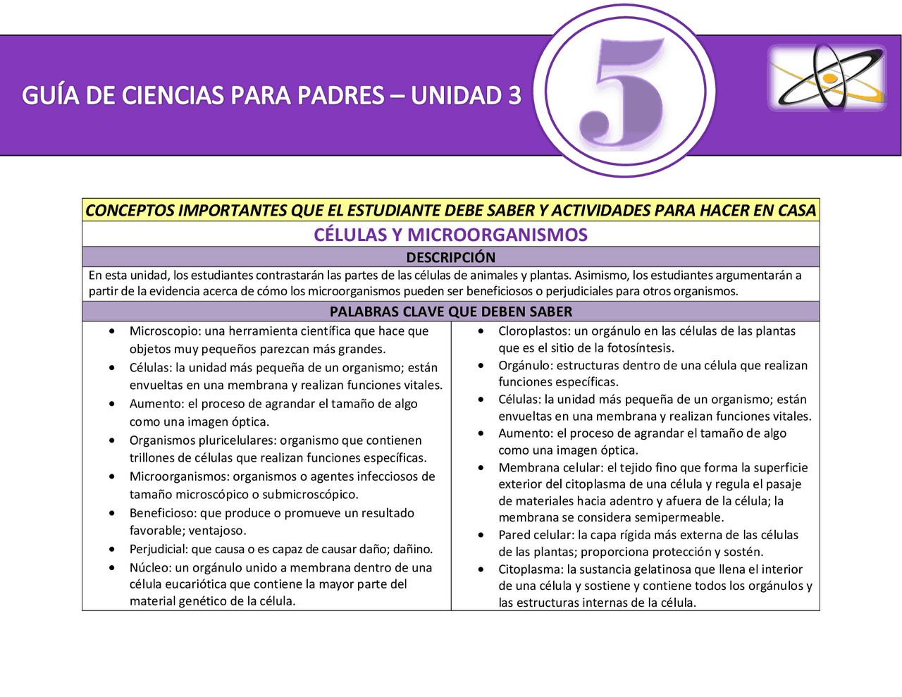 CÉlulas Y Microorganismos Resúmenes De Óptica Docsity