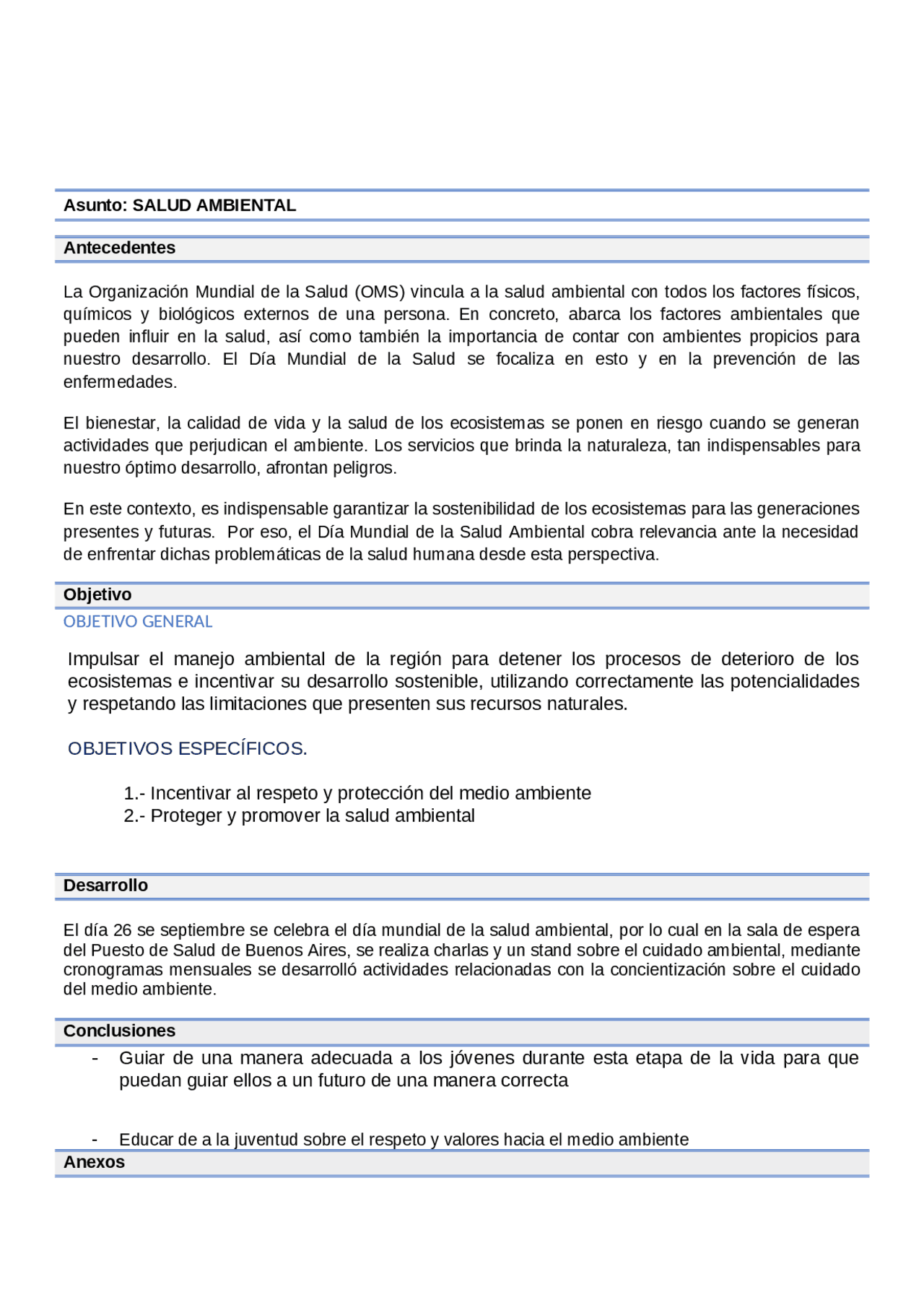 Importancia De La Salud Ambiental Resúmenes De Historia Docsity