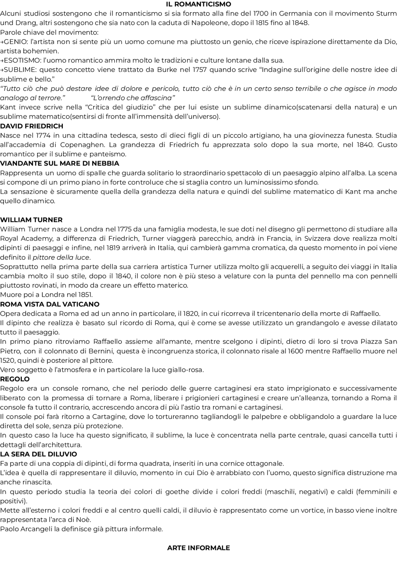 Riassunto Programma Storia Dellarte Sintesi Del Corso Di Elementi Di
