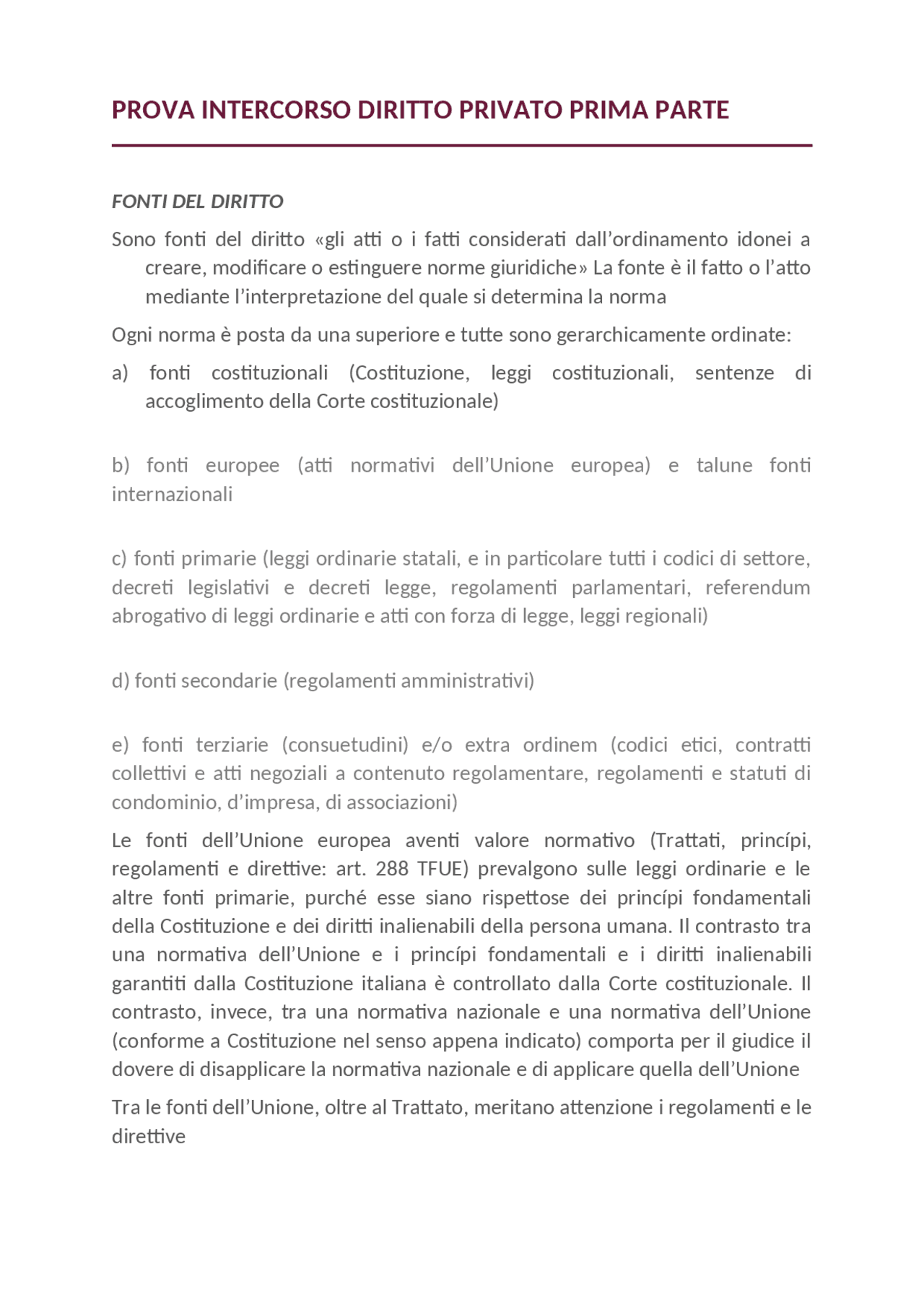 Appunti Di Diritto Privato Dispense Di Diritto Privato Docsity