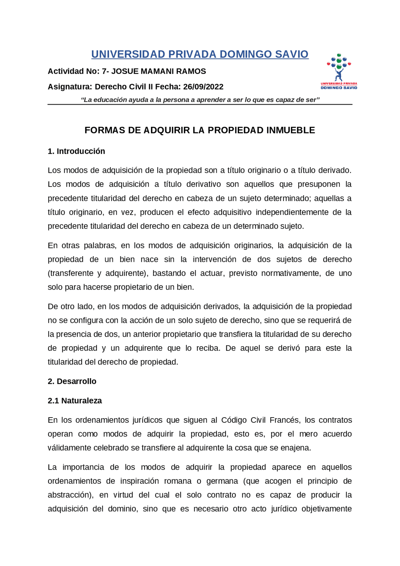 Formas de adquirir la propiedad inmueble | Apuntes de Derecho Civil ...