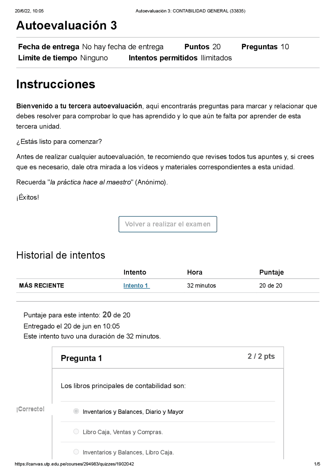 Autoevaluación 3 Contabilidad General Exámenes De Contabilidad Docsity