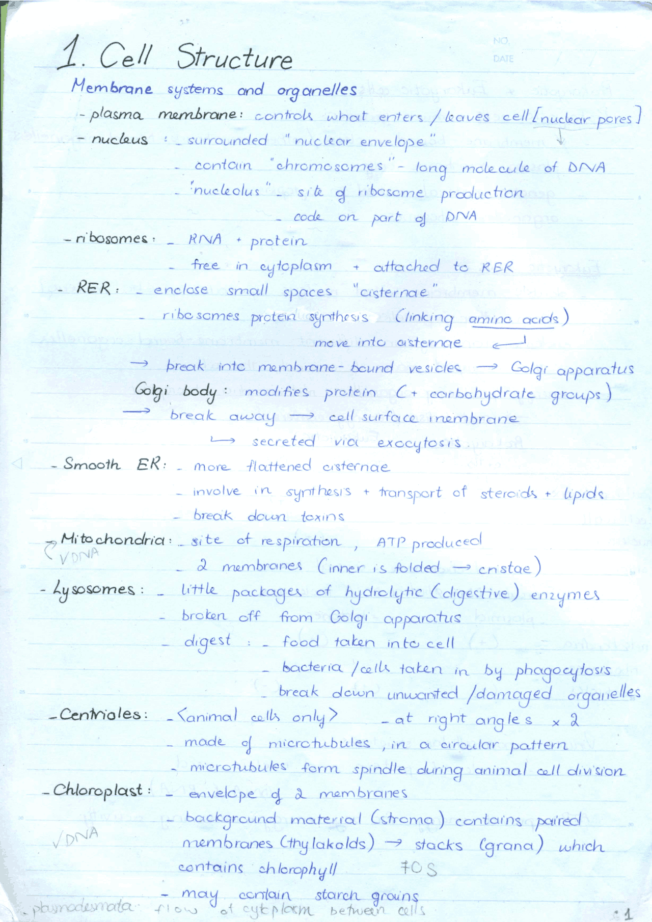 Basics of Biology (all in one for revision) | Study notes Biology | Docsity