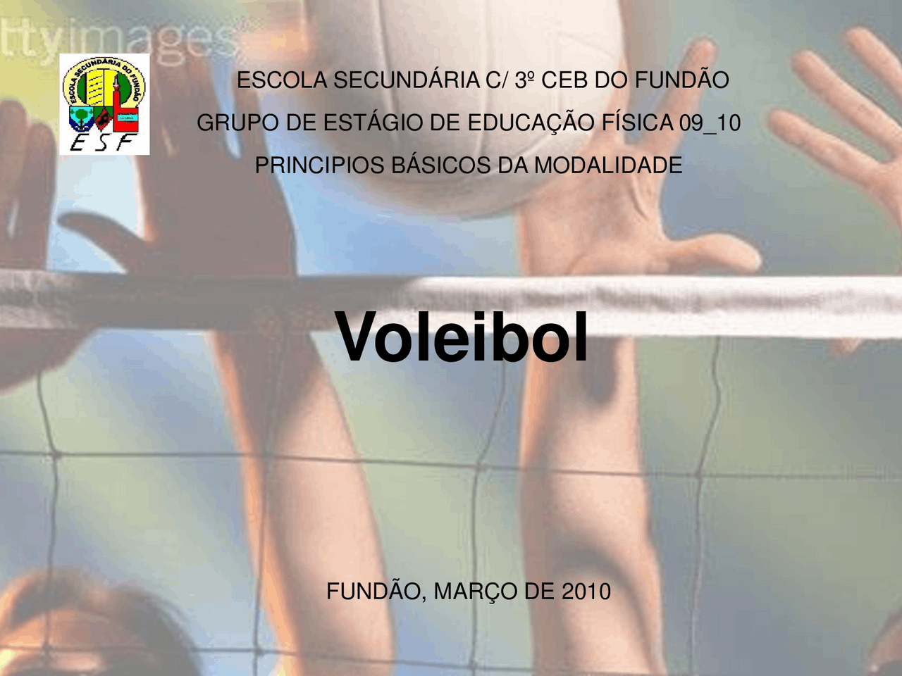 Apresentação Sobre Voleibol Slides Física Docsity