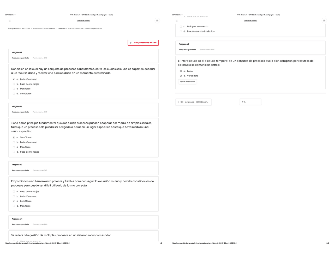 Examenes Sistemas Operativos 1 Apuntes De Sistemas Operativos Docsity