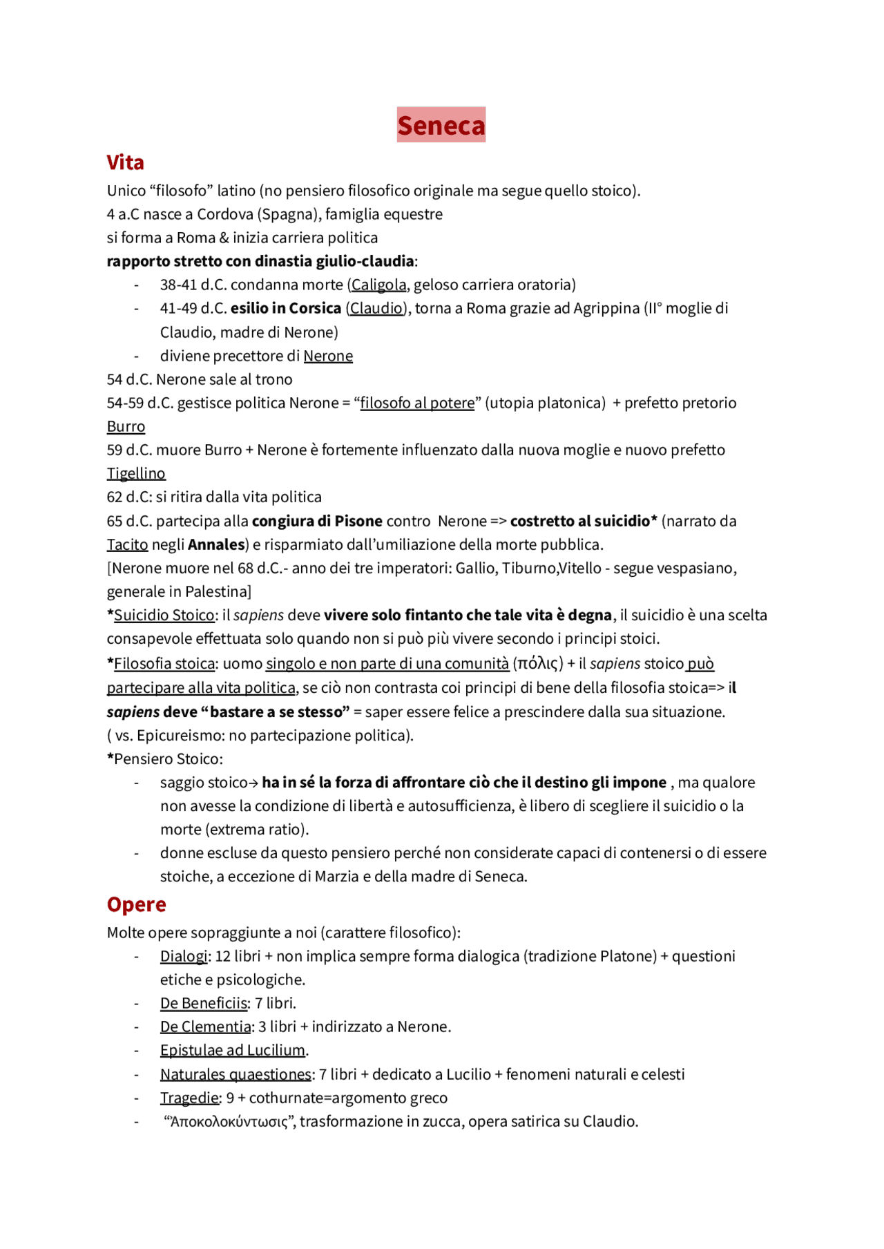 Programma Di Latino Ultimo Anno Appunti Di Latino Docsity