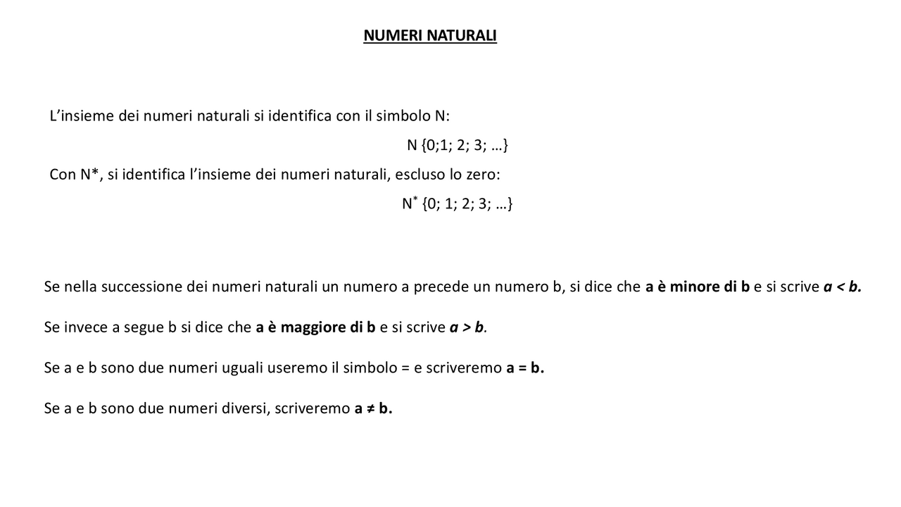 NUMERI NATURALI, OPERAZIONI E PROPRIETA', ESPRESSIONI, MCD E mcm ...