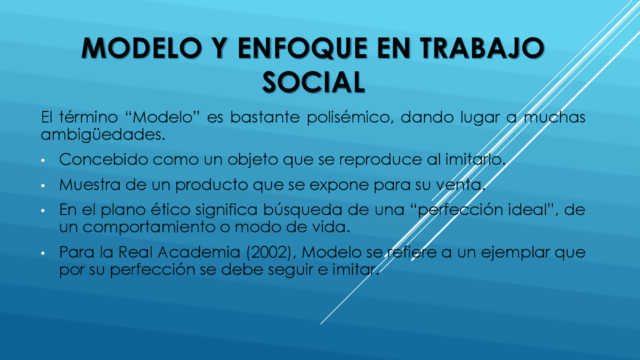 modelo y enfoque de trabajo social | Guías, Proyectos, Investigaciones ...