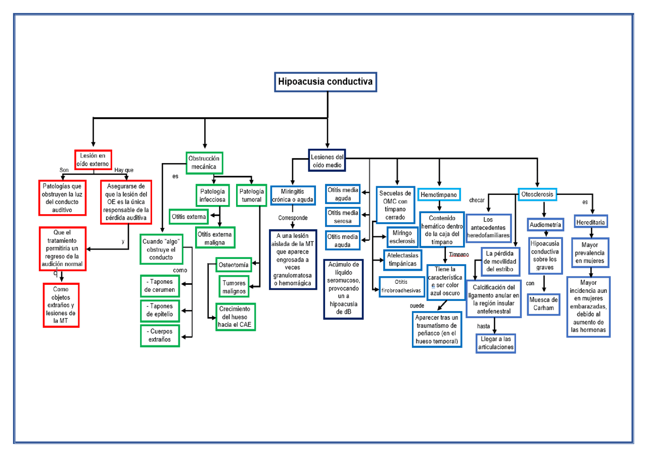 Hipoacusia Mapa Conceptual Esquemas Y Mapas Conceptuales De