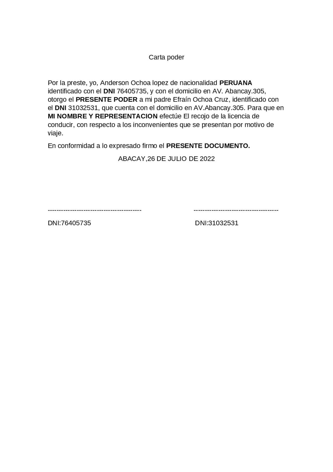 CARTA .......,,,,,,,,,,,,,,,,,,,,,,,,,,,,,,,,,,,,,.........PODER ...