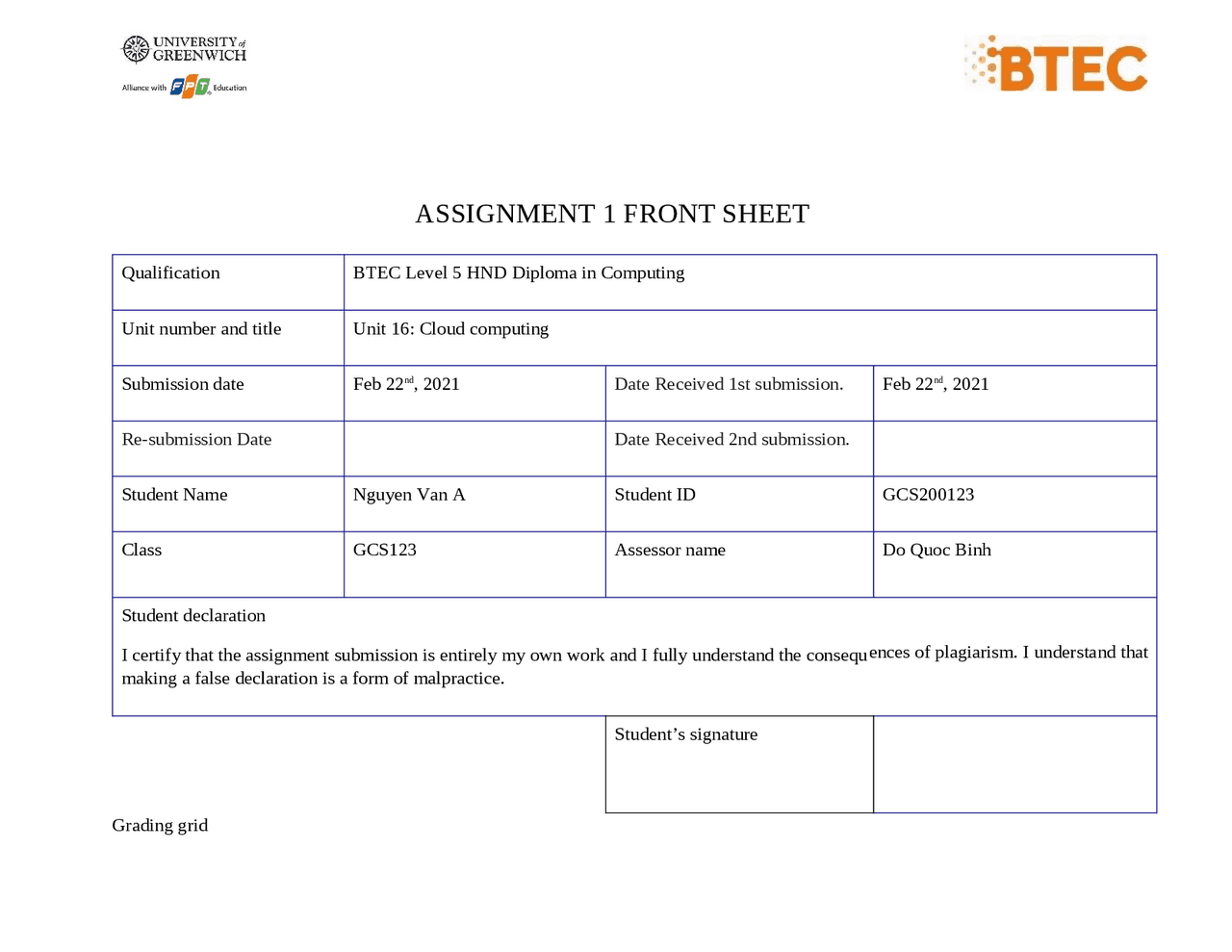 1644 Asm1 Cloud Computing Thesis Data Structures And Algorithms Docsity