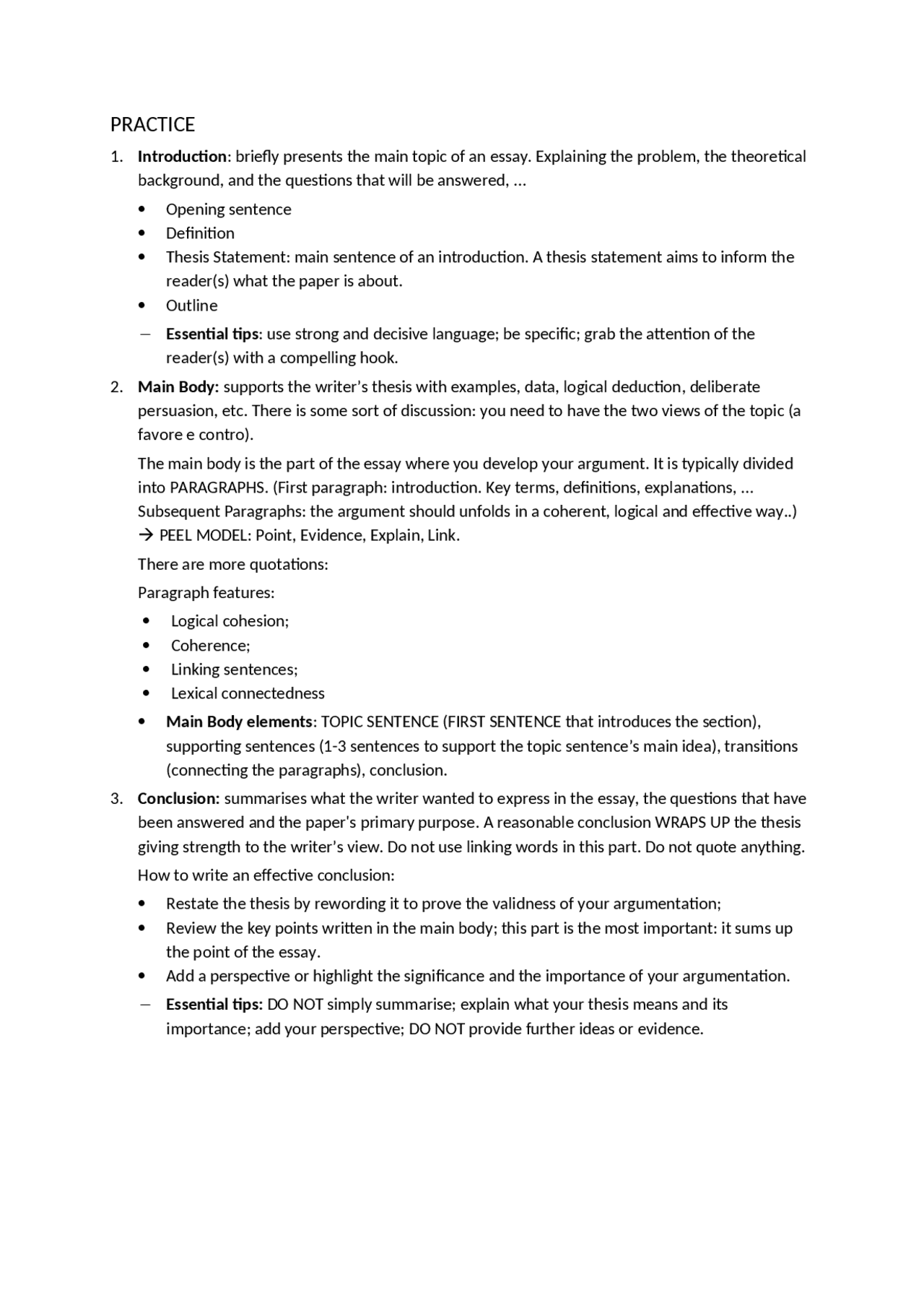 Come scrivere un essay | Schemi e mappe concettuali di Lingua Inglese ...