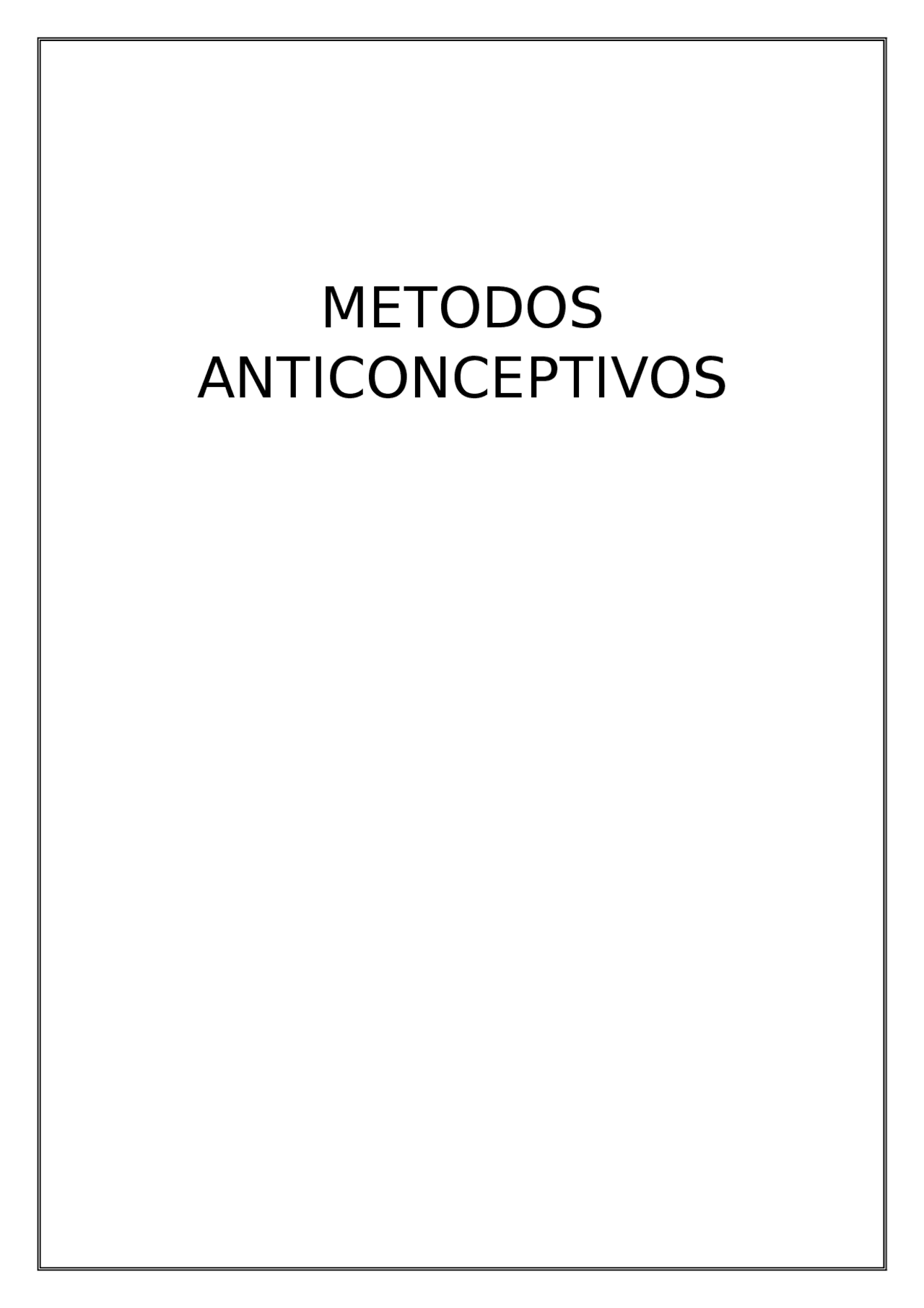 Metodos Anticonceptivos Apuntes De Salud Pública Docsity